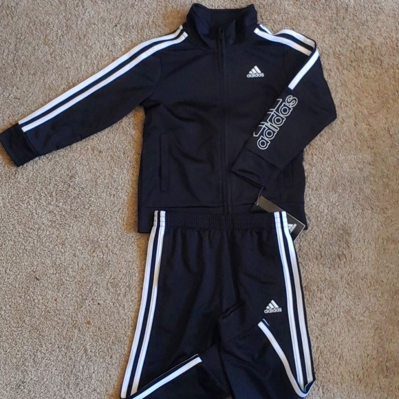 adidas | Matching Sets | Nwt Adidas Black Tracksuit Looks Adorable On ...